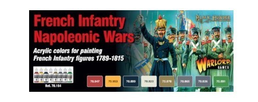 French Infantry Napoleonic Wars Vellejo Paint Set - Dice Saloon