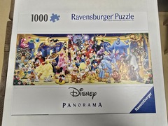 Disney Group Photo Panorama (1000pc) Ravensburger Puzzle - Dice Saloon